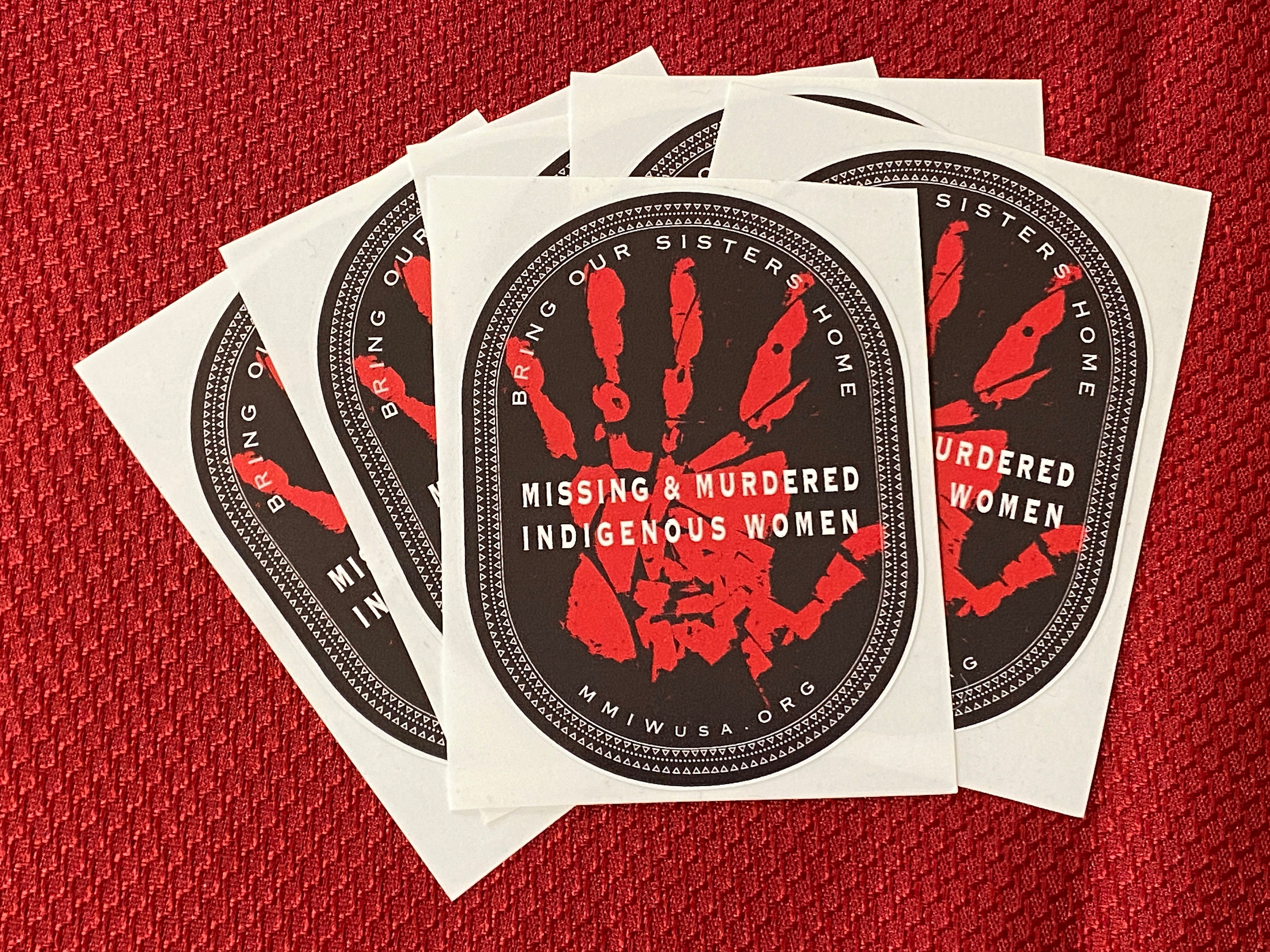 MMIW Handprint Mask Sticker - Etsy