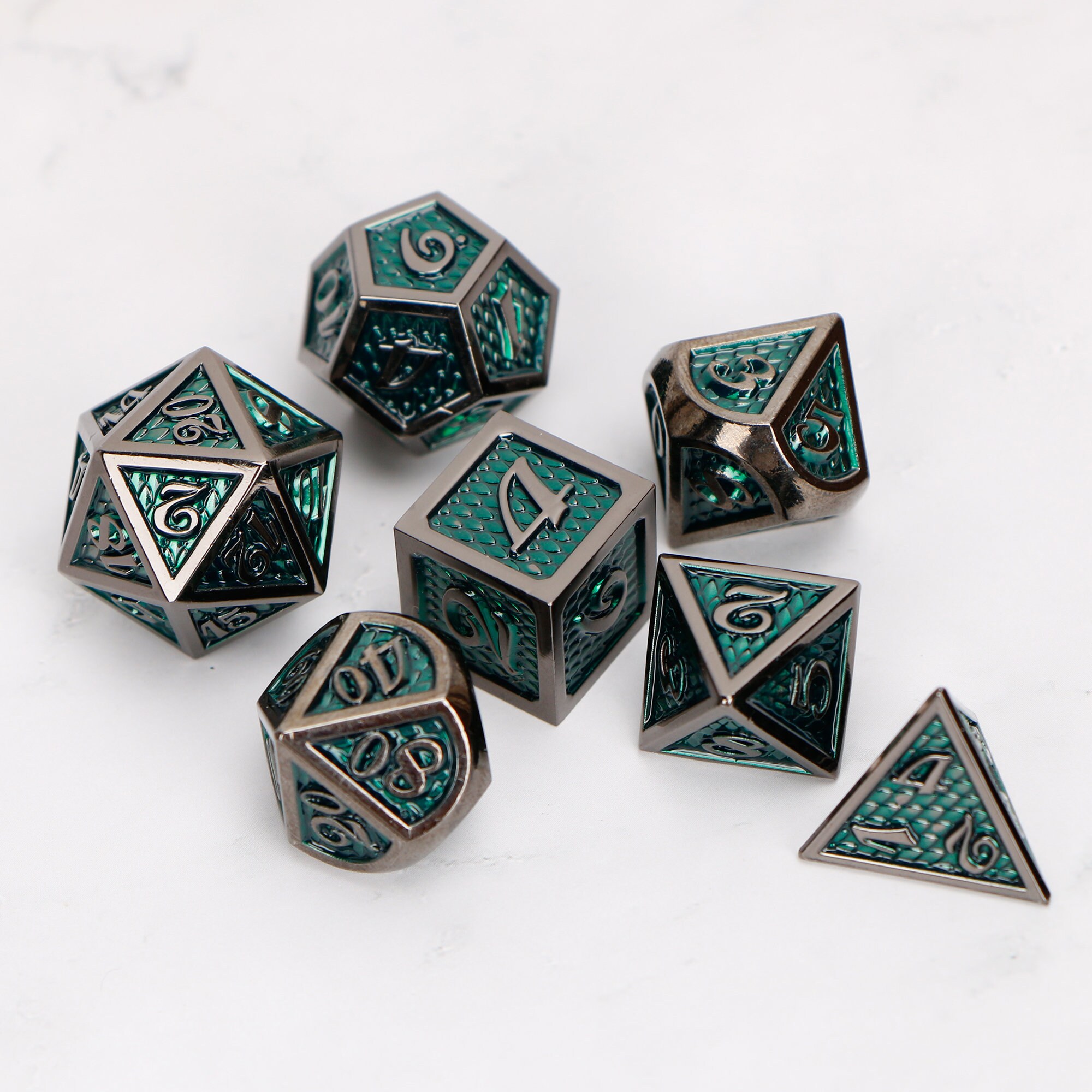 Games & Puzzles Metal dnd dice set polyhedral dice rpg dice set d20 ...