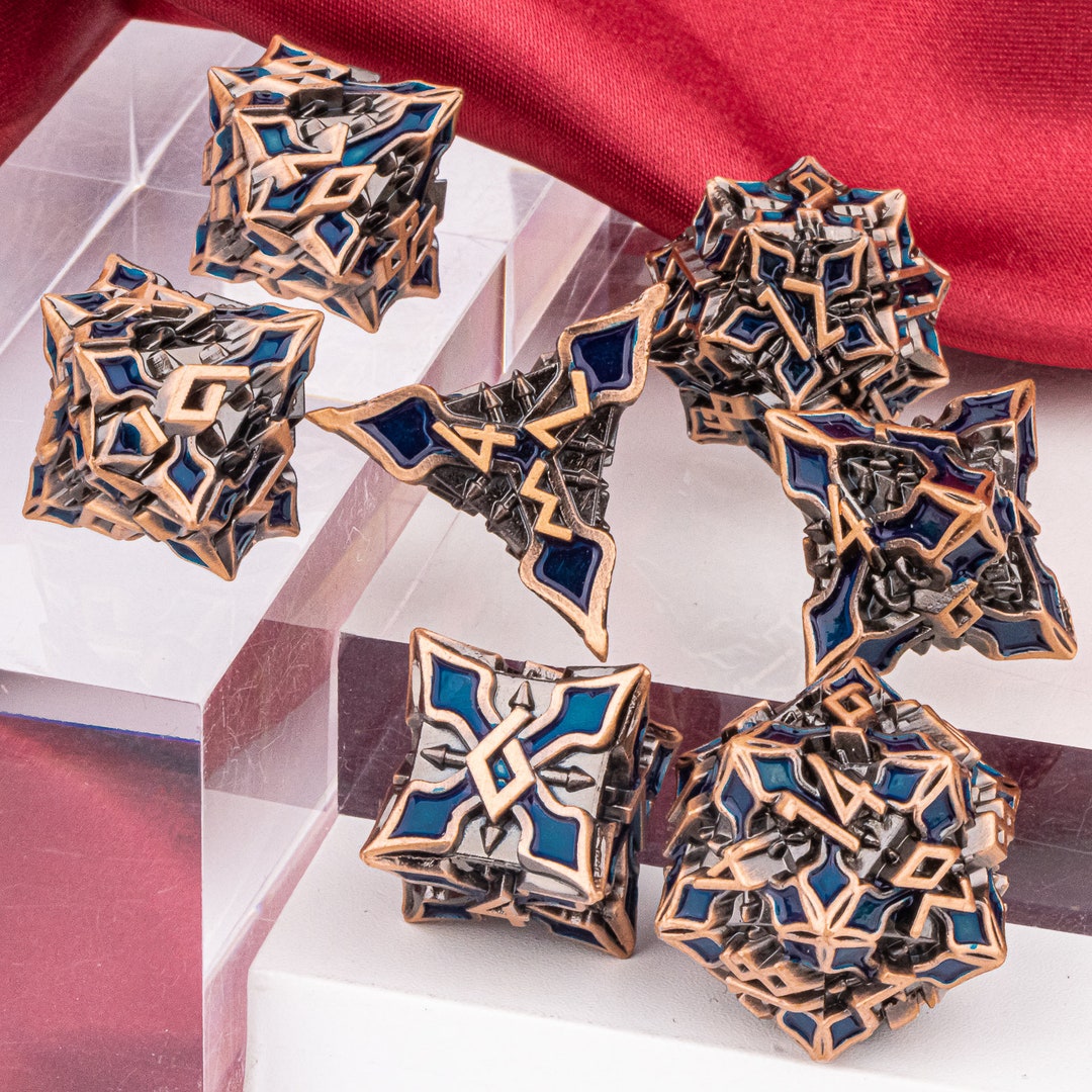 Dnd Metal Dice Set for Dungeons and Dragons, DND Metal Dice, Sequin D&D ...