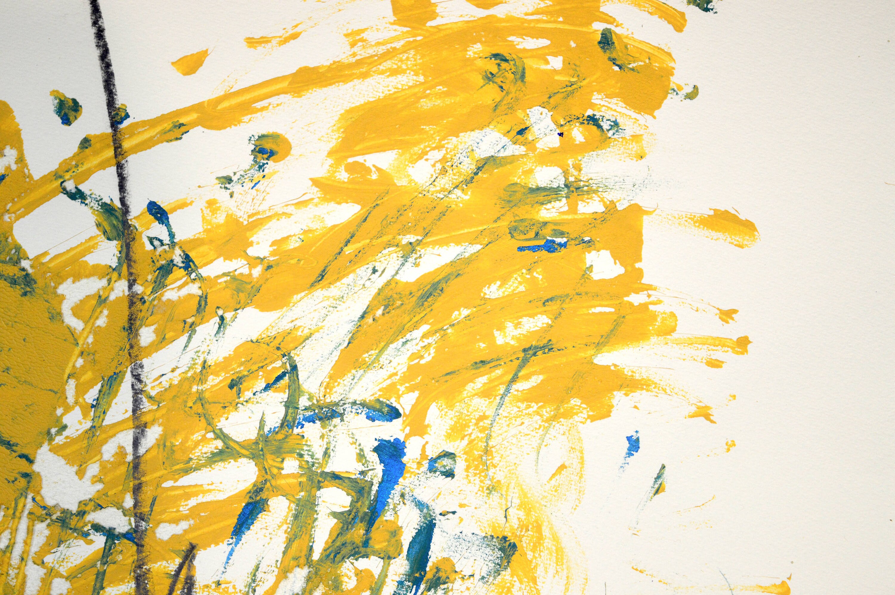 Abstract Painting on Handmade Paper (buettenpapier) - Etsy
