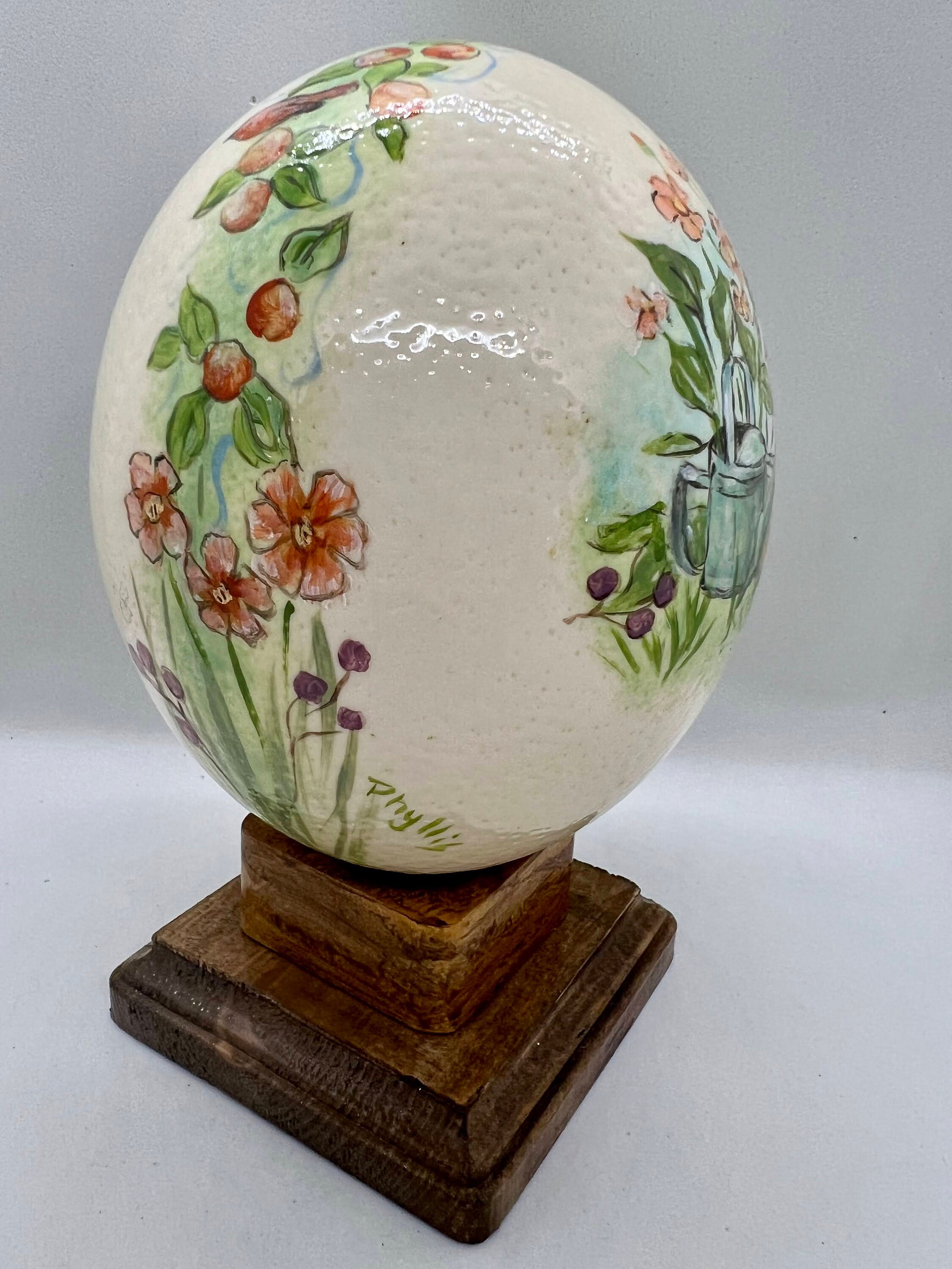 Peter Rabbit Hand Painted Ostrich Egg - Etsy
