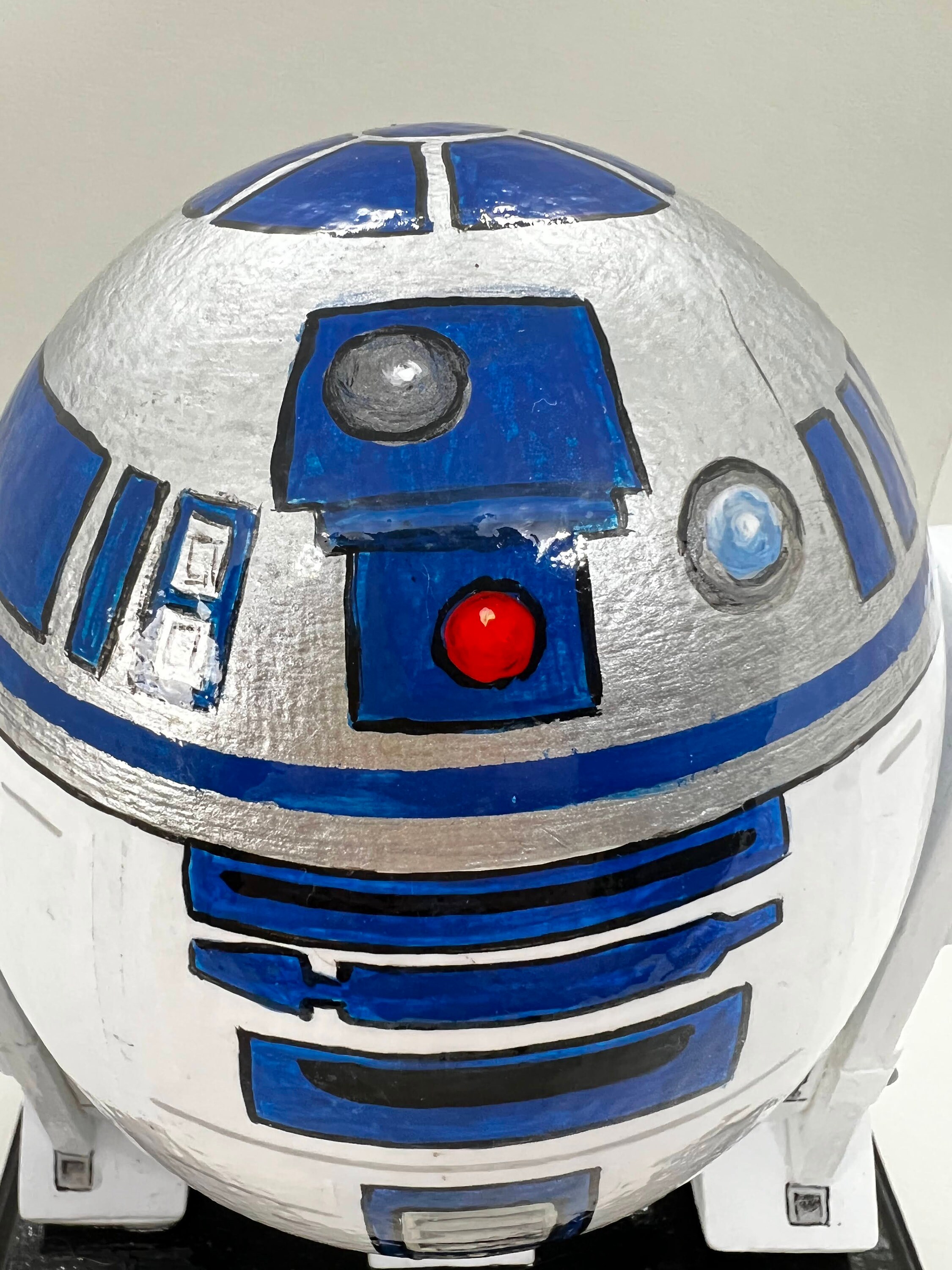 R2D2 Hand Painted Ostrich Egg - Etsy