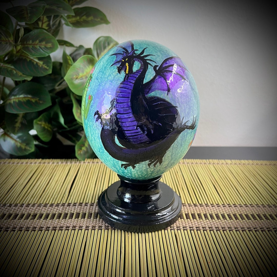 Disney Dragons Hand Painted Ostrich Egg - Etsy