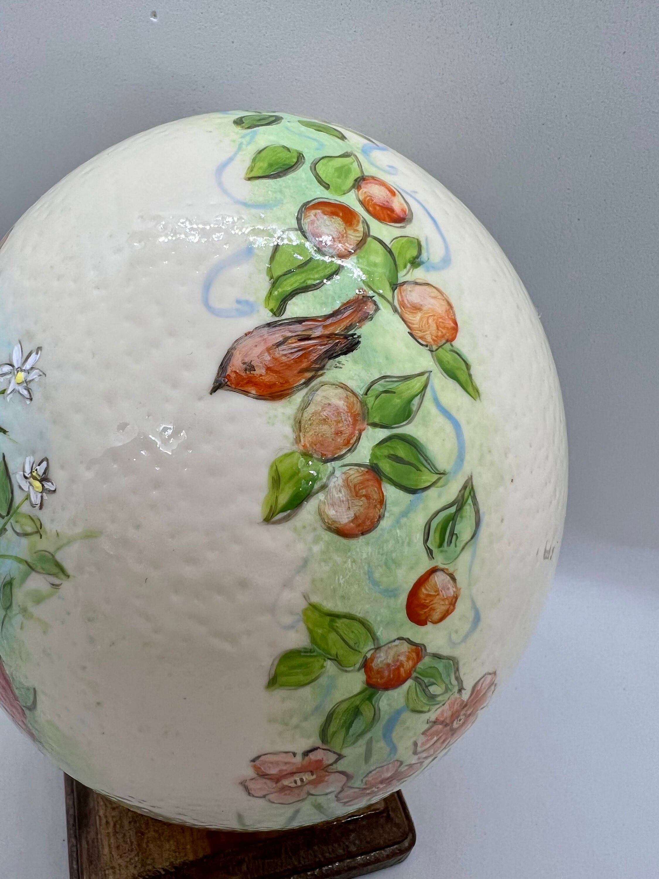 Peter Rabbit Hand Painted Ostrich Egg - Etsy