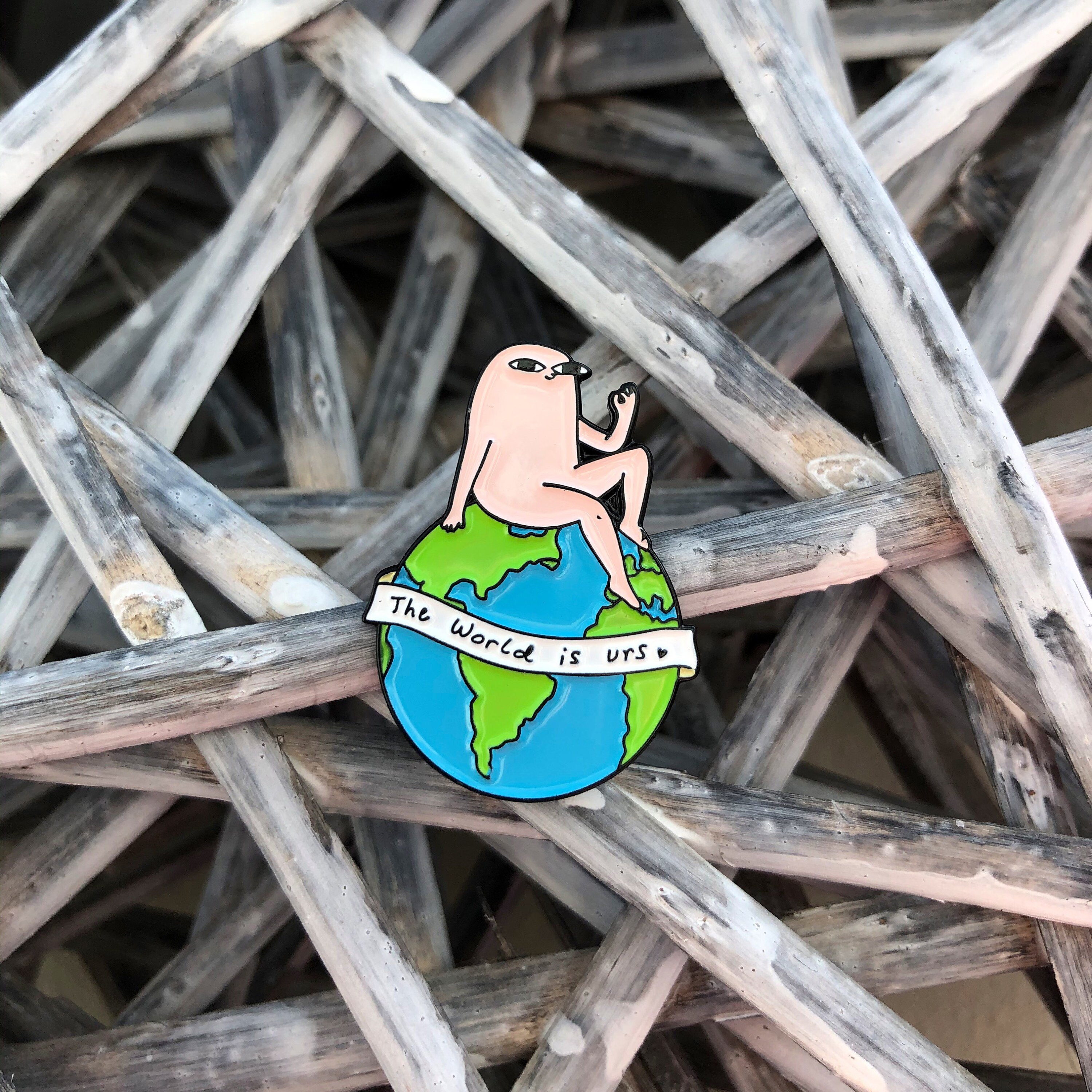 Funny meme cartoon enamel badge pins pair or singular | Etsy