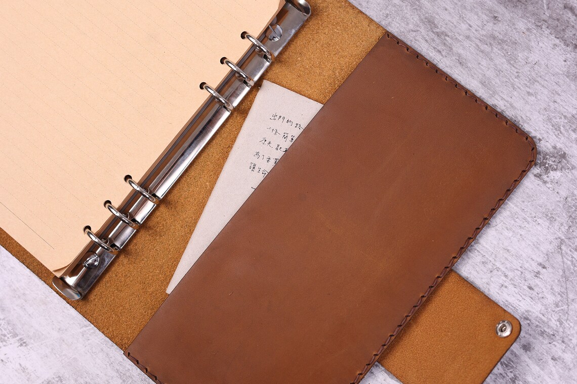 Personalization Vintage A5/A6 Size Leather Organizer Agenda / - Etsy