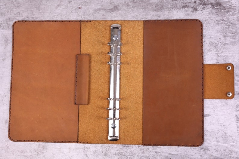 Personalization Vintage A5/A6 Size Leather Organizer Agenda / | Etsy