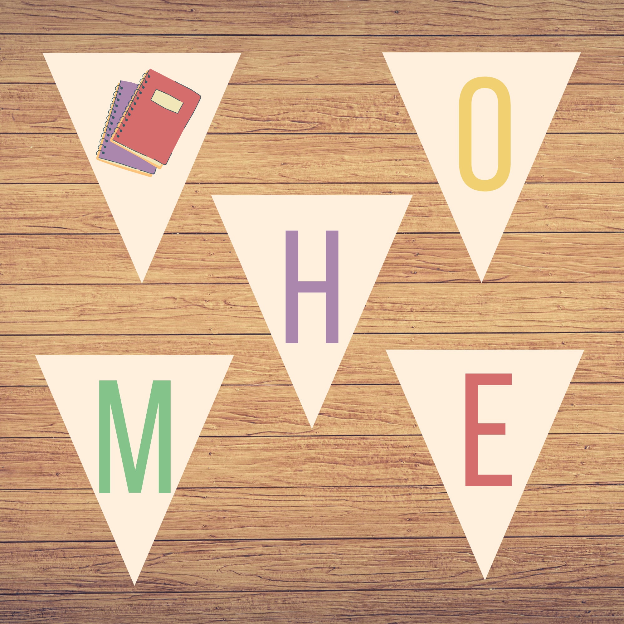 Home Sweet Homeschool Printable Banner | Homeschool Decor | Printable ...