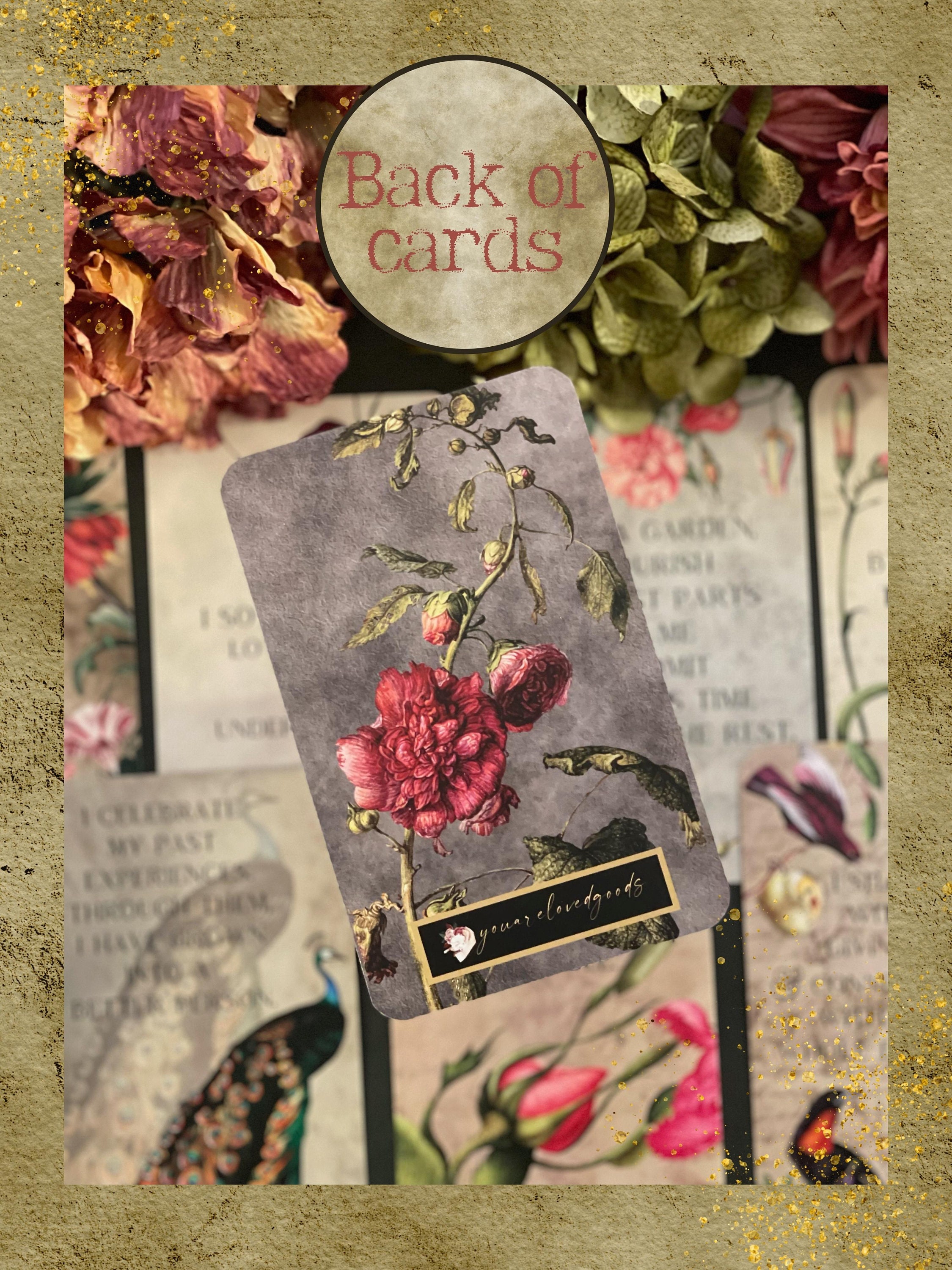 Vintage Flora & Fauna Affirmation Cards Deck, Affirmation Cards for ...