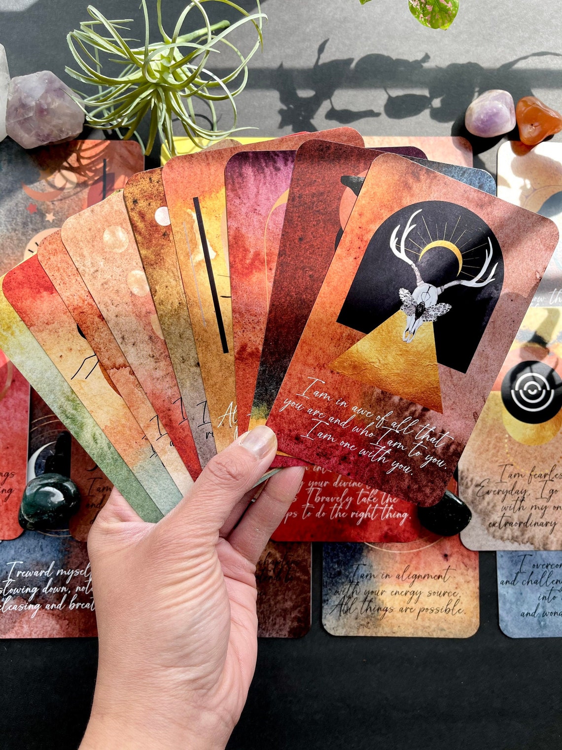 Affirmation Deck Cards Deck Affirmation Deck Letters to - Etsy