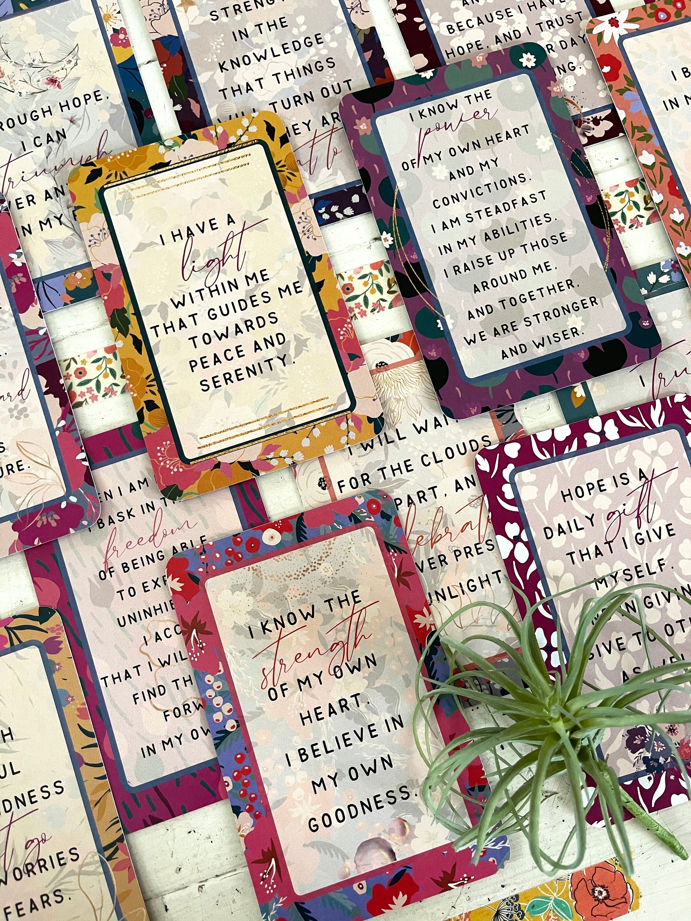 Spring Affirmation Cards Affirmation Cards Deck Mother's - Etsy