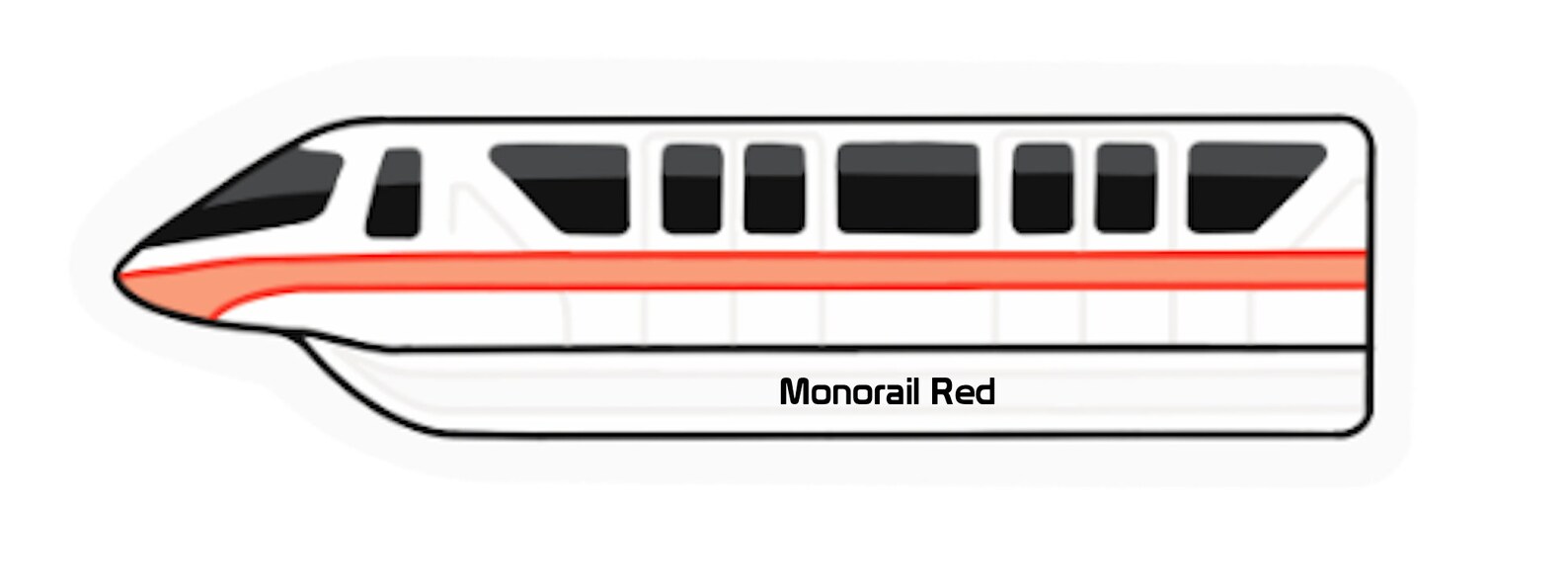 Disney Monorail Stickers Available in 5 Colors Matte | Etsy