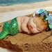Mermaid Baby, Fairy Garden, Fantasy Baby, Gift for Mom, Collector Gift ...