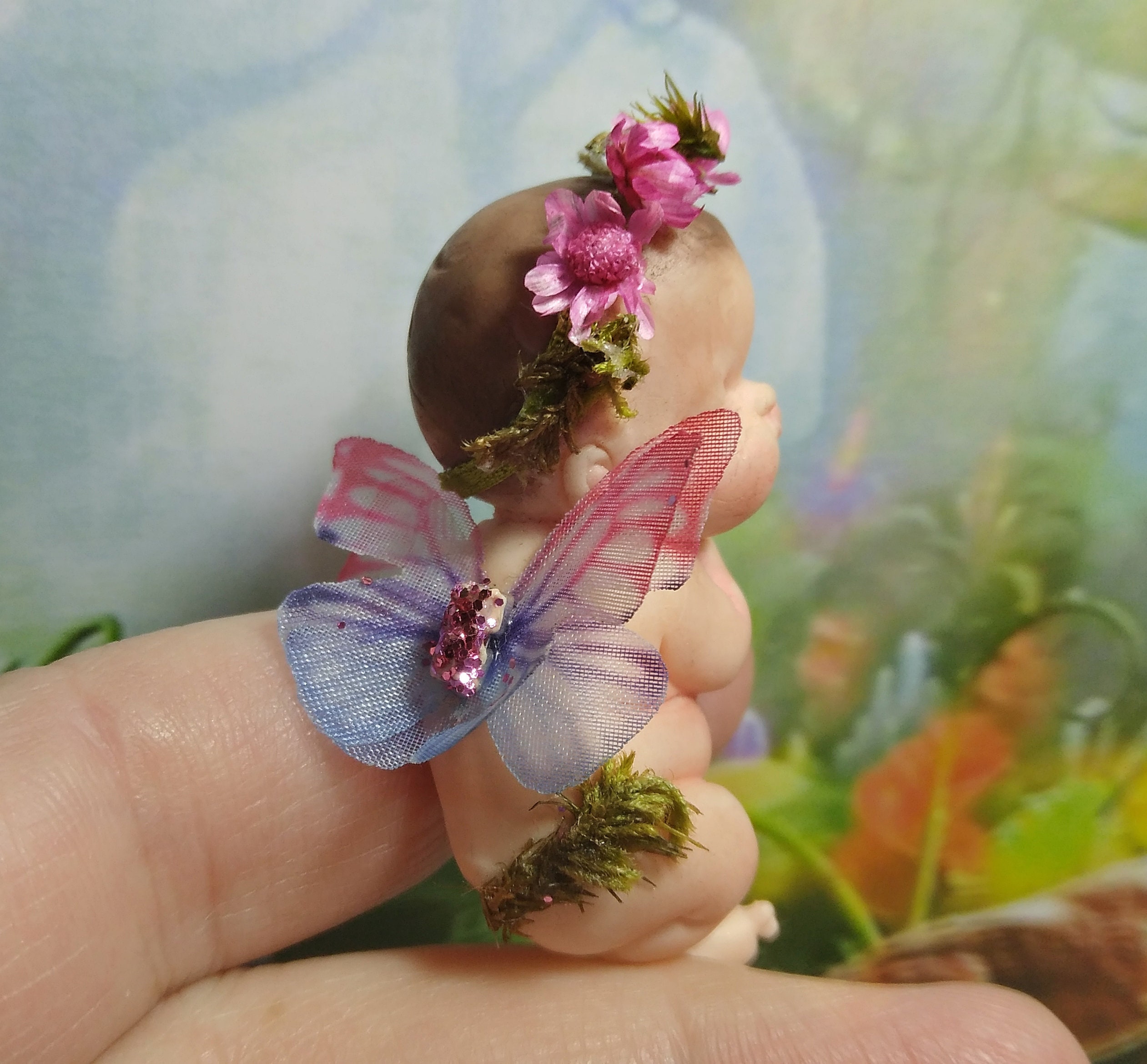 Fairy Garden Baby, Pixie Baby, Newborn Fairy, Fairy Winged Baby, Fae ...