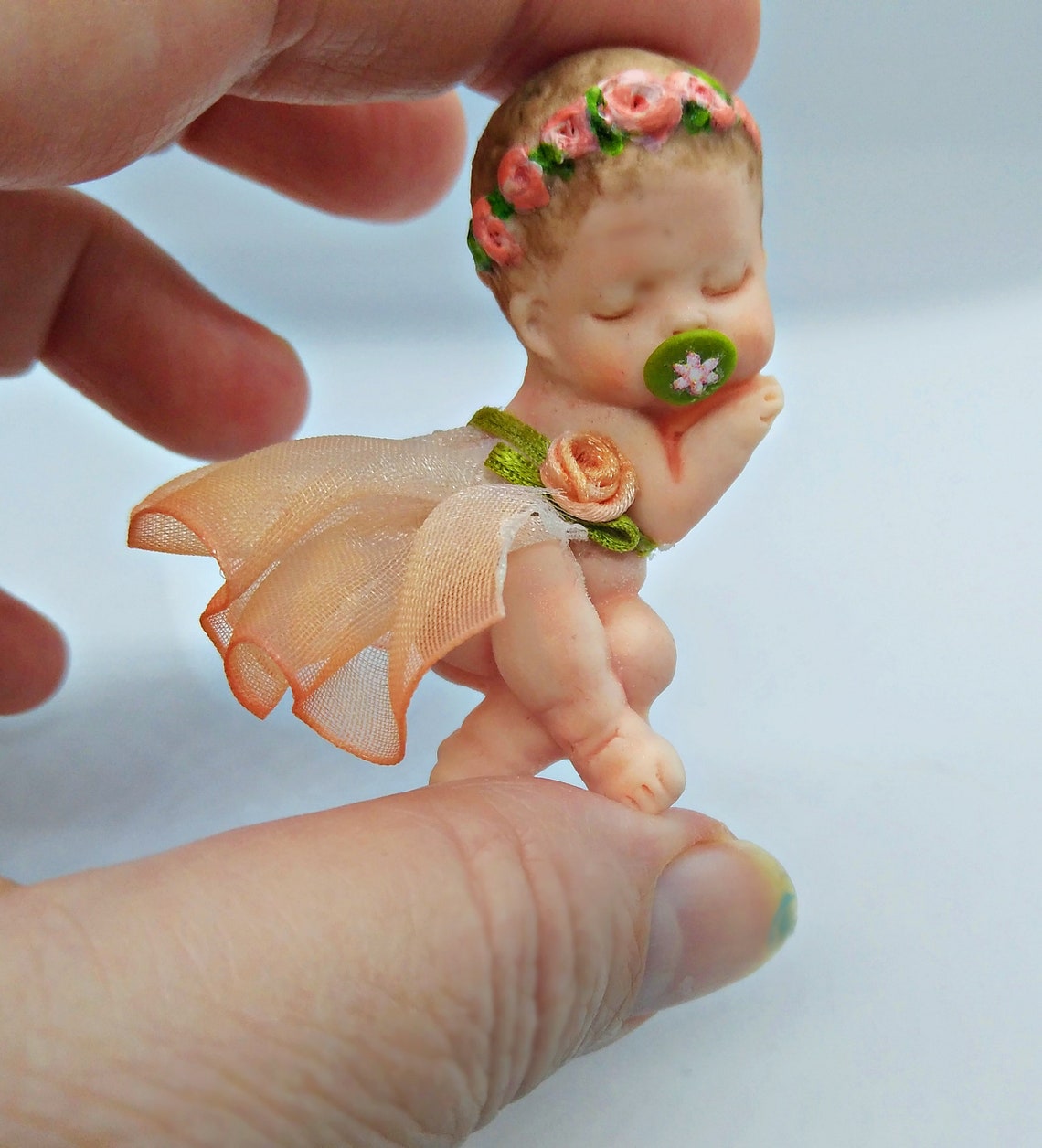 Little Baby Fairy. Miniature Newborn Doll. Mini Baby With - Etsy
