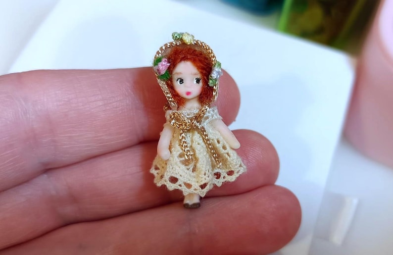 1.18 Inch Tiny Doll, 1:12 Scale Miniature Toy, Kids Toy, for Children's ...