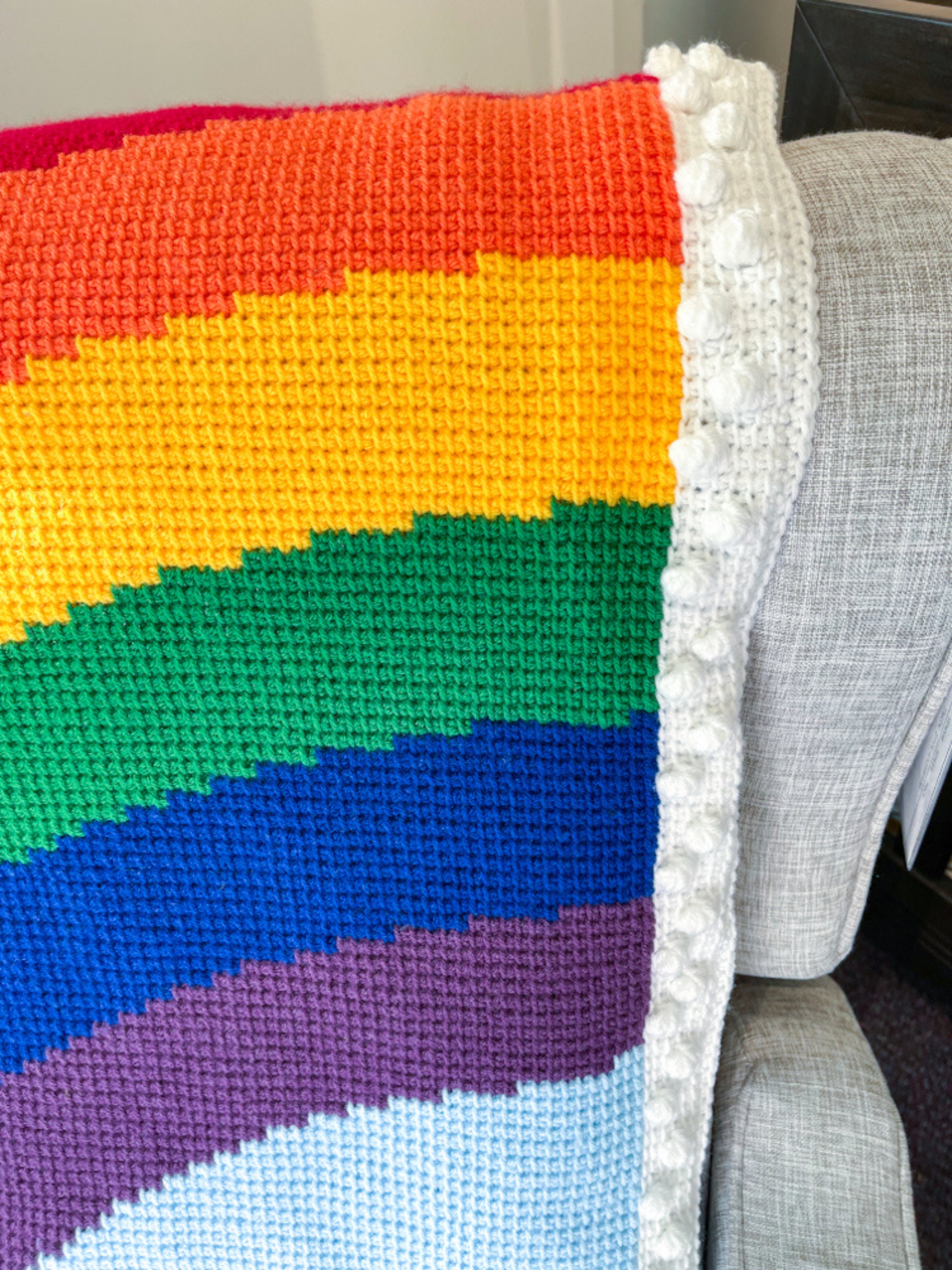 Brighter Days Blanket Tunisian Crochet Graphghan Pattern - Etsy