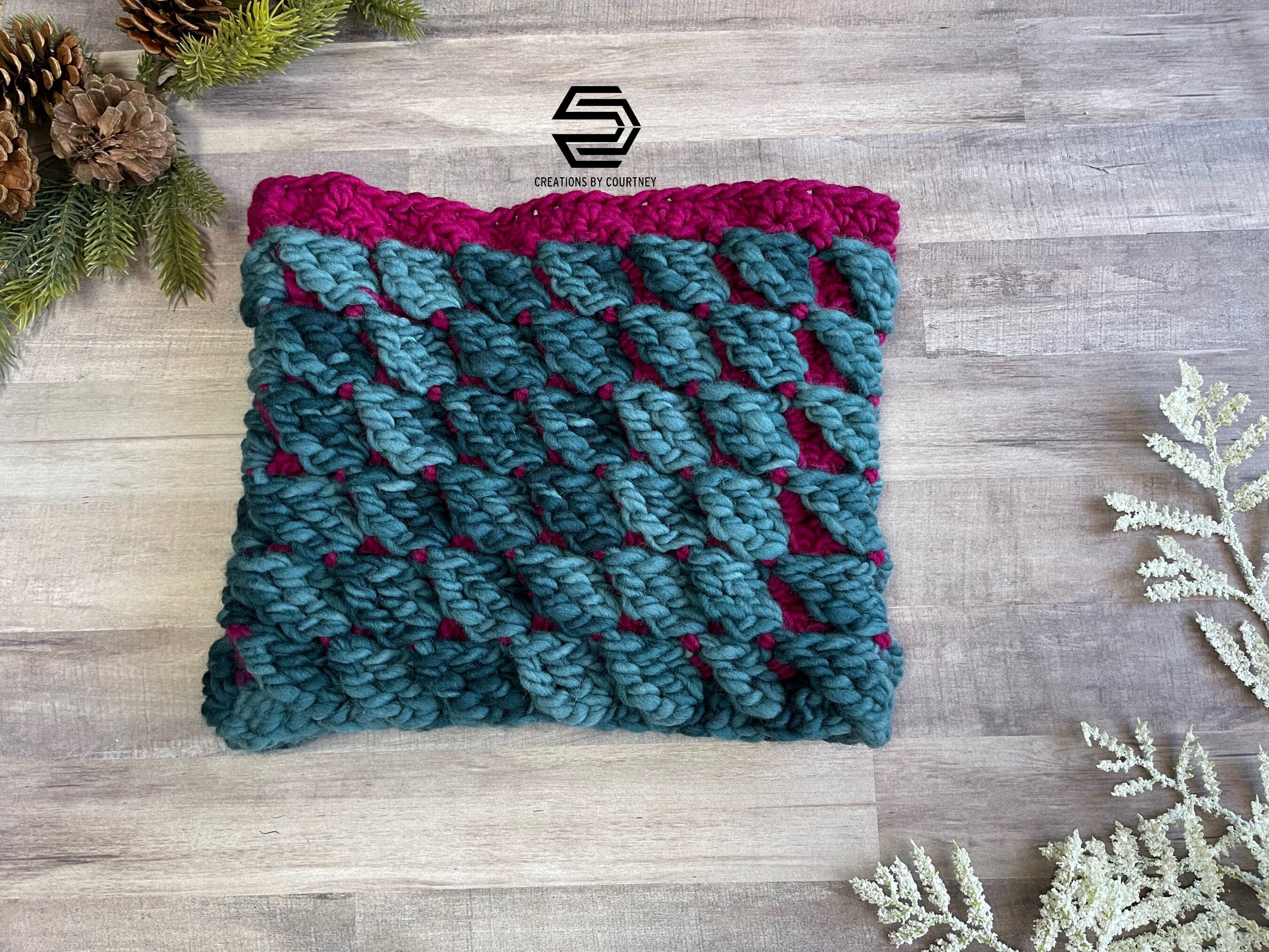 Berry Cozy Cowl Crochet Pattern, Chunky Cowl Crochet Pattern, Instant ...