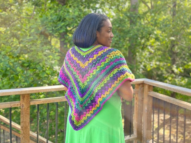 Crochet Wrap, Cascading Waterfall Wrap, Crochet Pattern, Instant ...