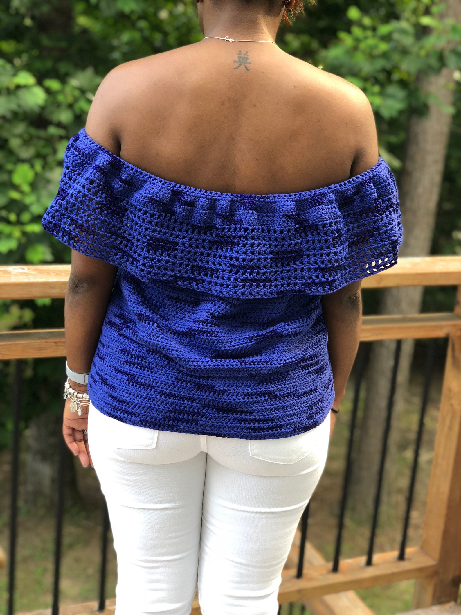 Off the Shoulder Crochet Top Pattern: Sea of Summer (instant Download ...