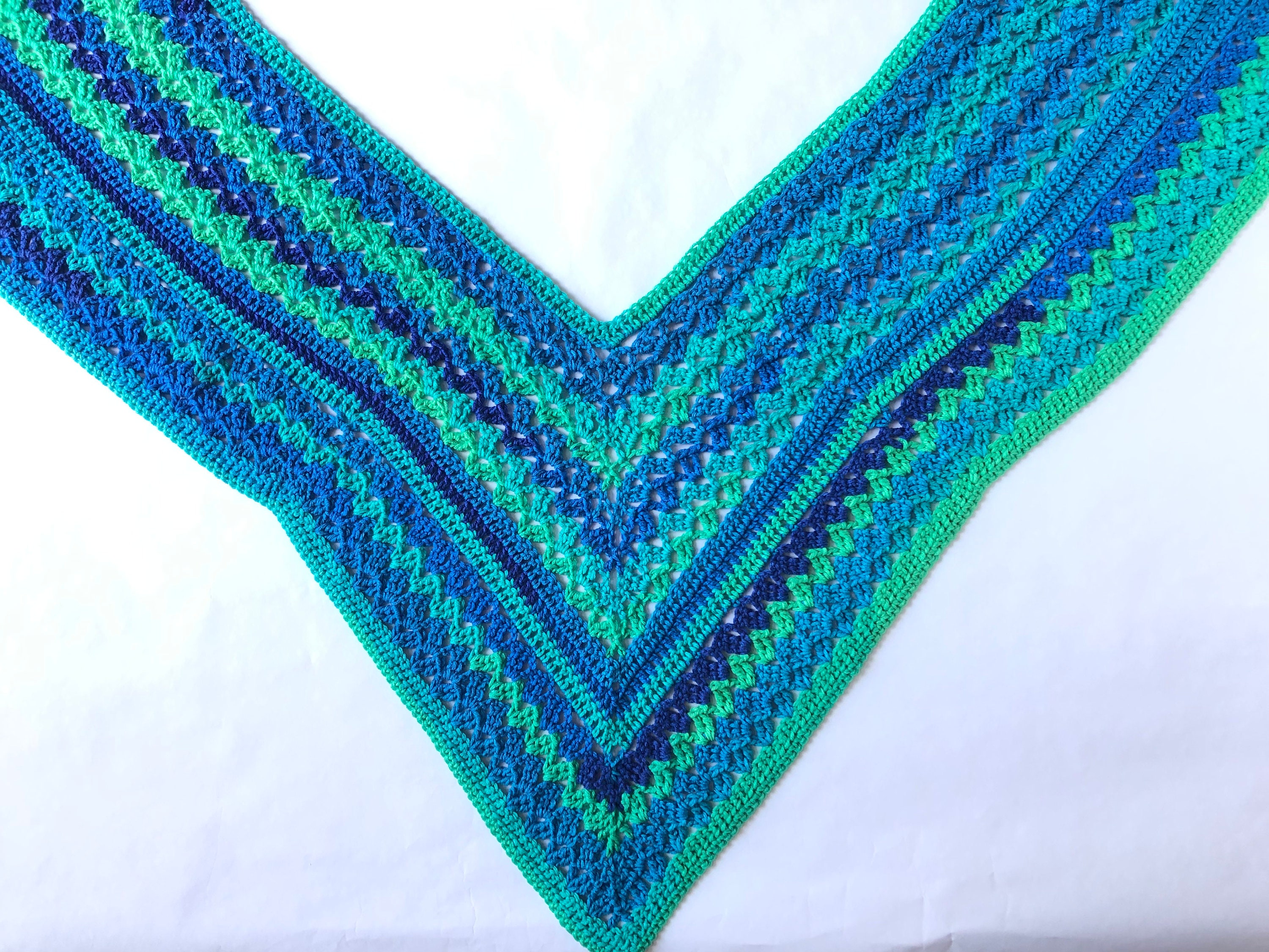 Crochet Wrap, Cascading Waterfall Wrap, Crochet Pattern, Instant ...