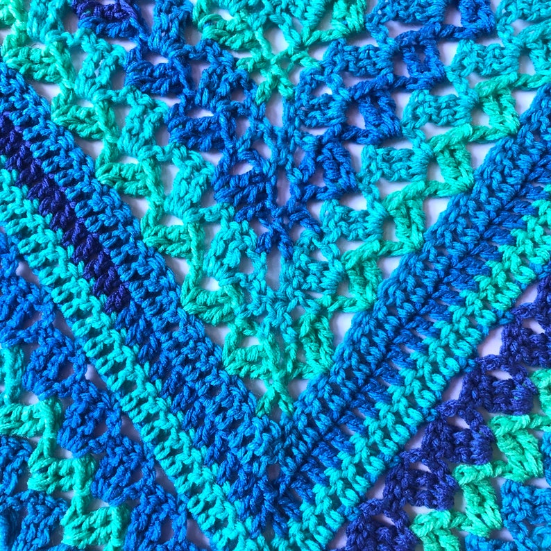 Crochet Wrap, Cascading Waterfall Wrap, Crochet Pattern, Instant ...