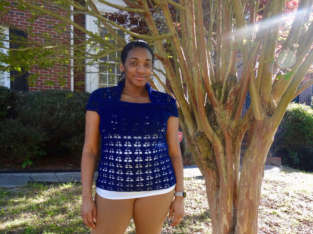 Lacy Crochet Top, Lacy Transformation Top, Convertible Crochet Top ...