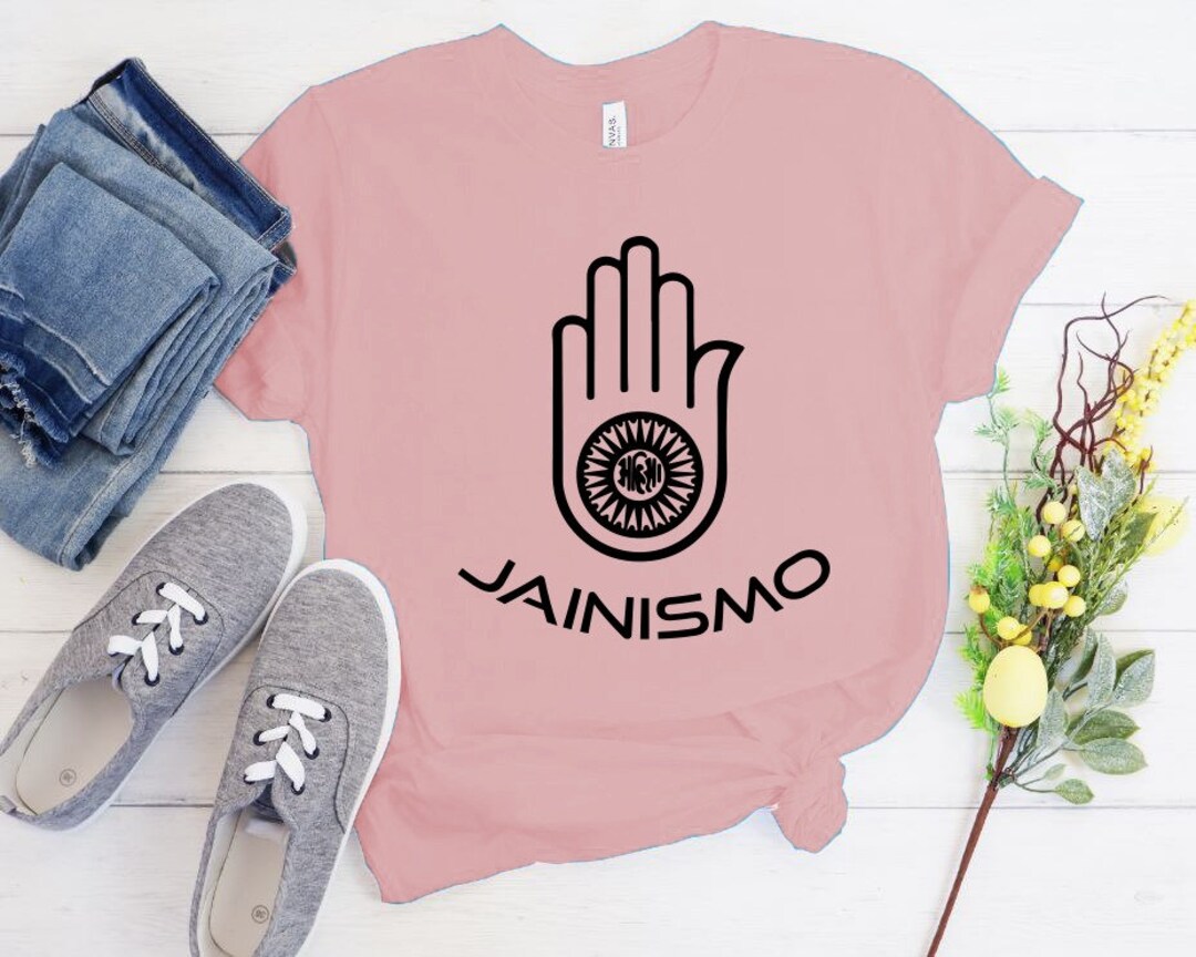 Jainism Spiritual Symbol Tshirt, Ahimsa Tshirt, Ahmisa Shirt, Peace ...