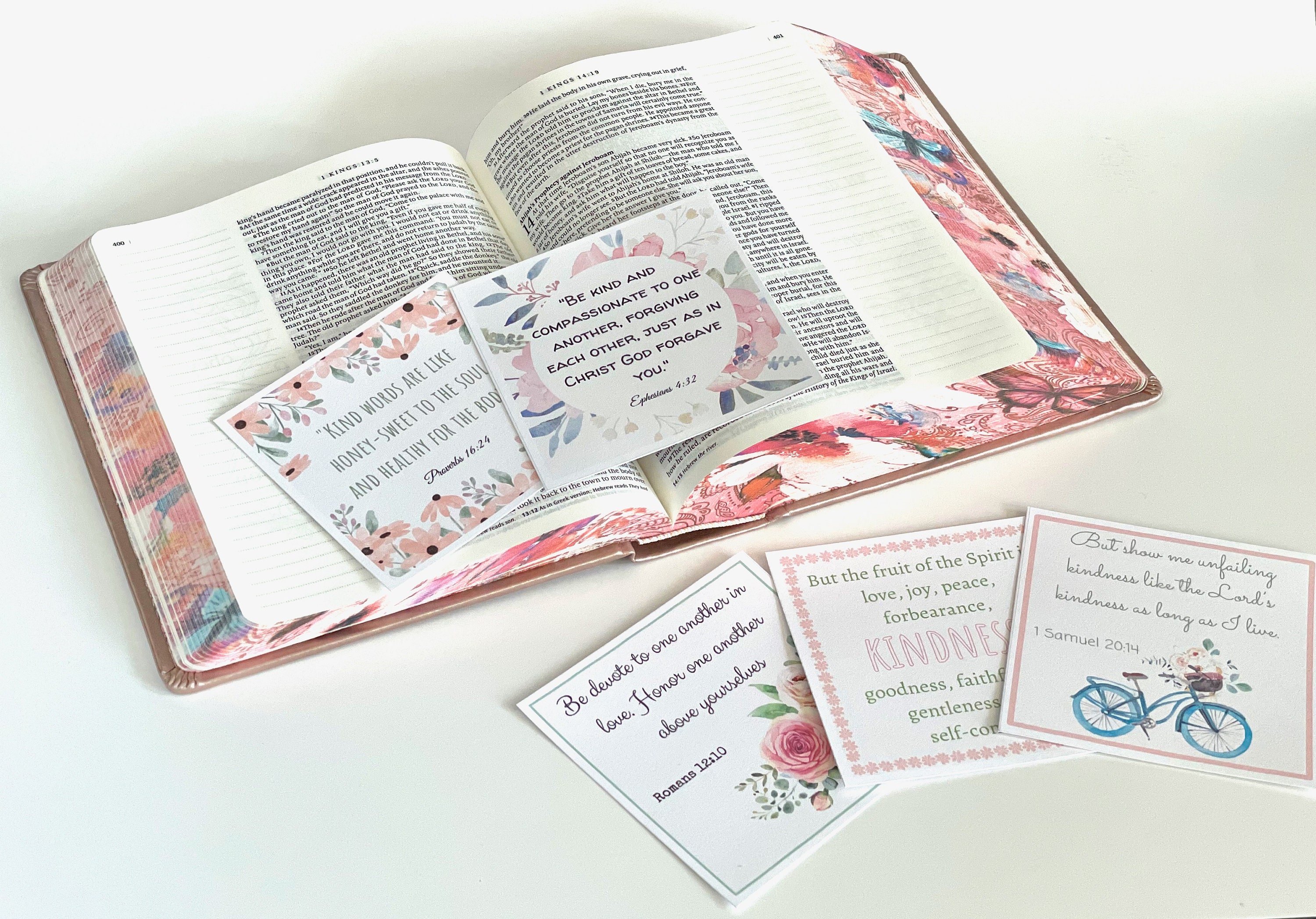 Scripture Cards, Kindness Theme Cards, Memorization, Download - Etsy