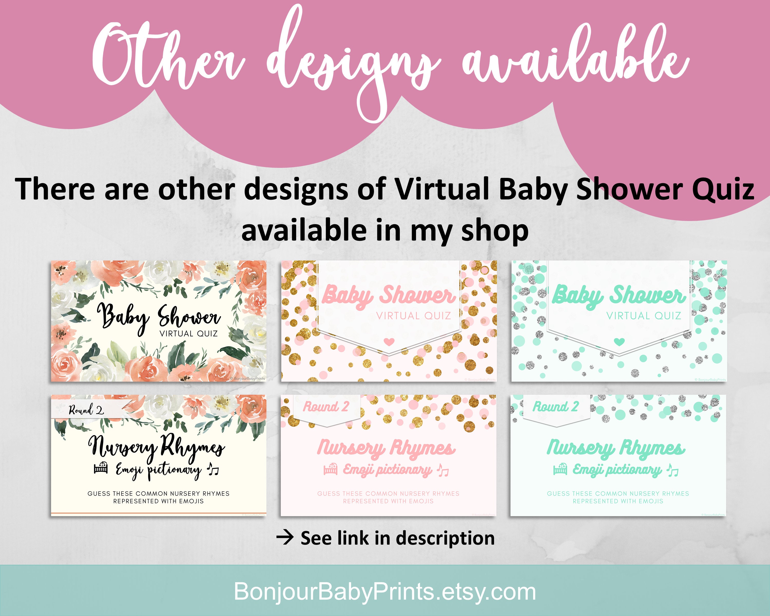 Virtual Baby Shower Quiz, Virtual Baby Shower Games, Zoom Baby Shower ...