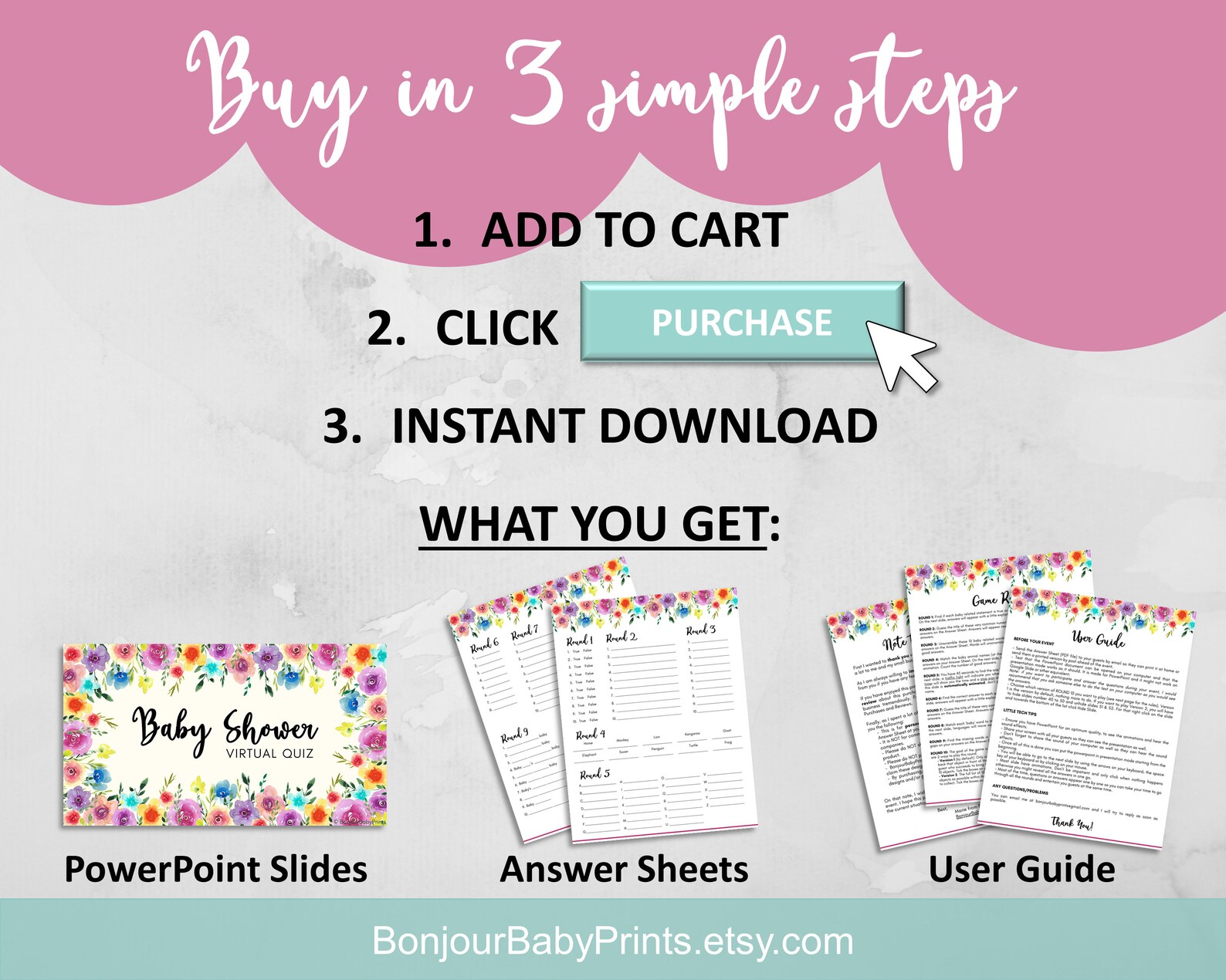 Virtual Baby Shower Quiz, Virtual Baby Shower Games, Zoom Baby Shower ...