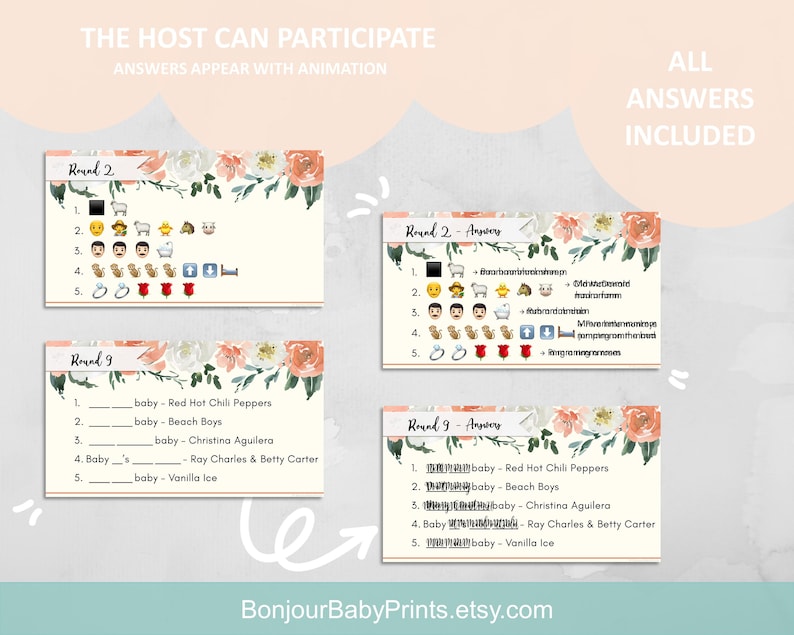 Virtual Baby Shower Quiz, Virtual Baby Shower Games, Zoom Baby Shower ...