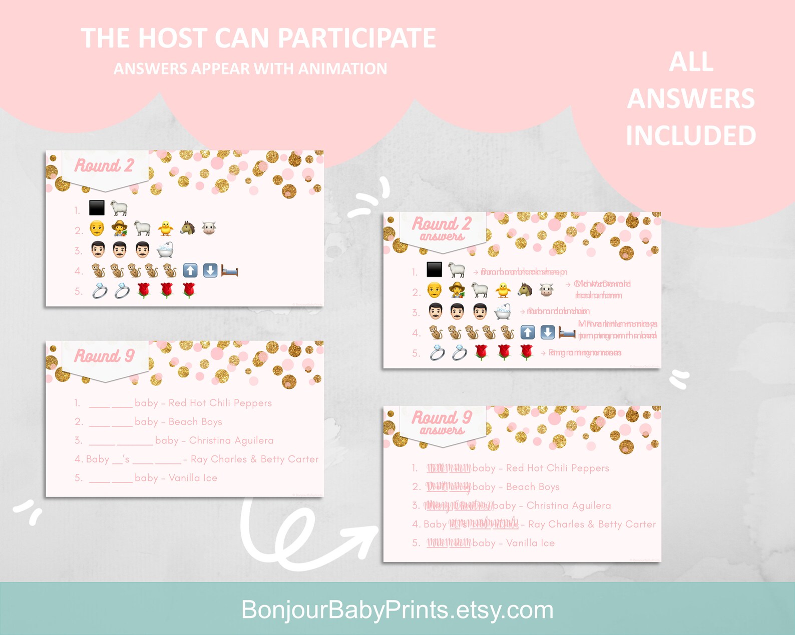 Virtual Baby Shower Quiz, Virtual Baby Shower Games, Zoom Baby Shower ...