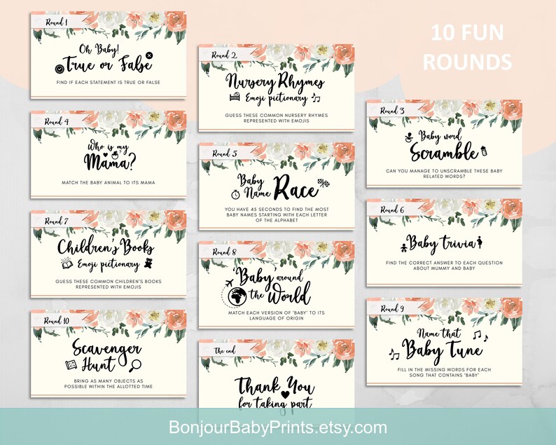 Virtual Baby Shower Quiz, Virtual Baby Shower Games, Zoom Baby Shower ...