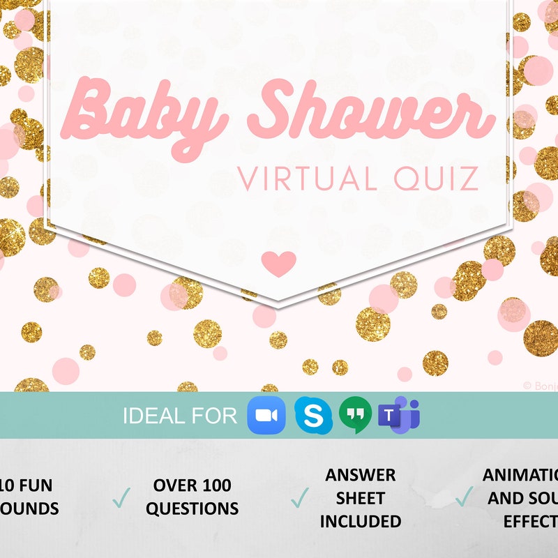 Virtual Baby Shower Powerpoint - Etsy