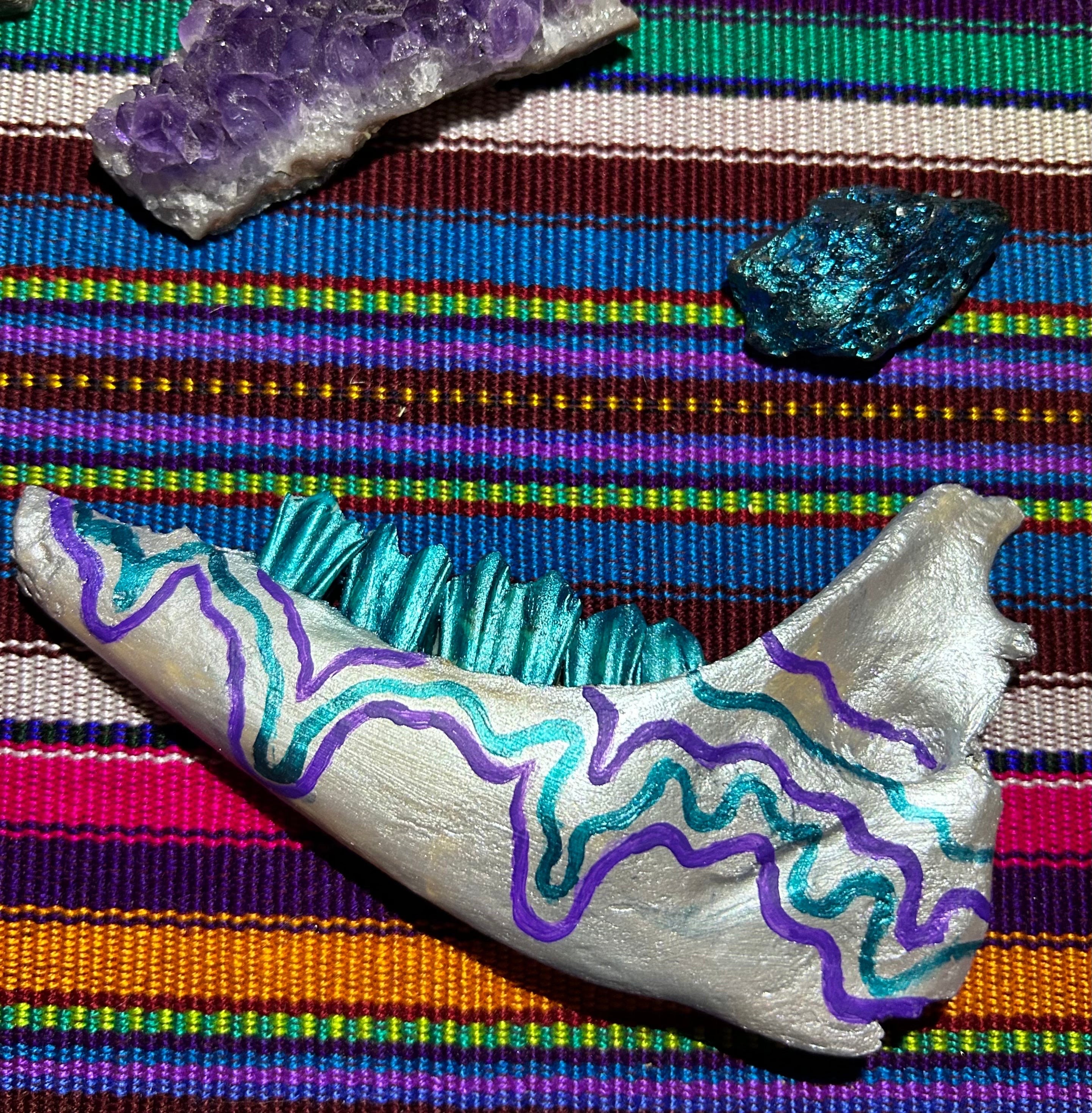 Trippy Drippy Jaw, Ethical Oddity Art, Jaw Bone, Goth Decor, Witchy ...