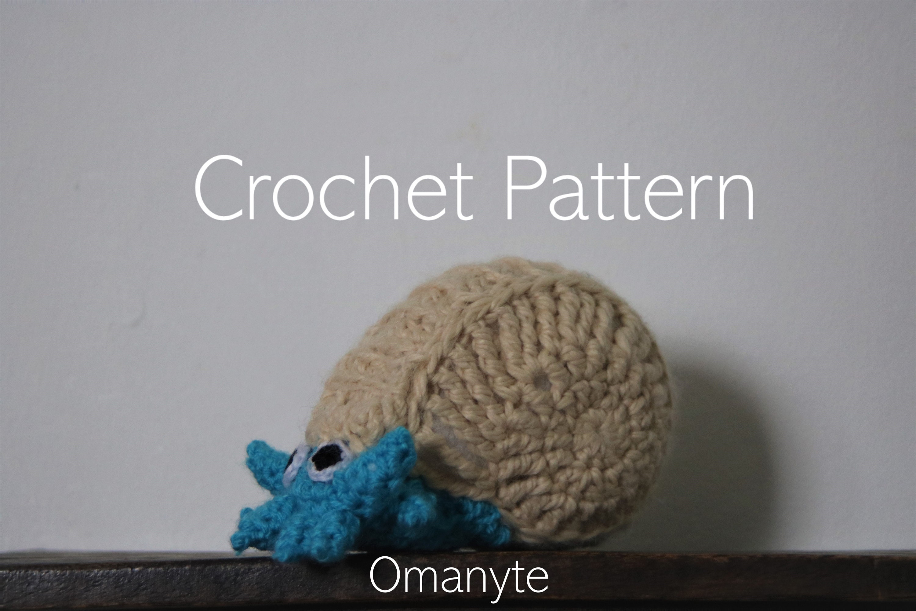 Omanyte Crochet Pattern PDF, Pokémon - Etsy UK