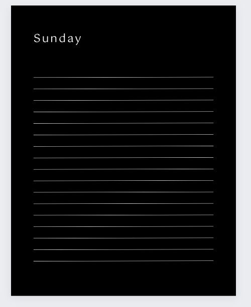 Basic Black and White Journal (black Background) - Etsy