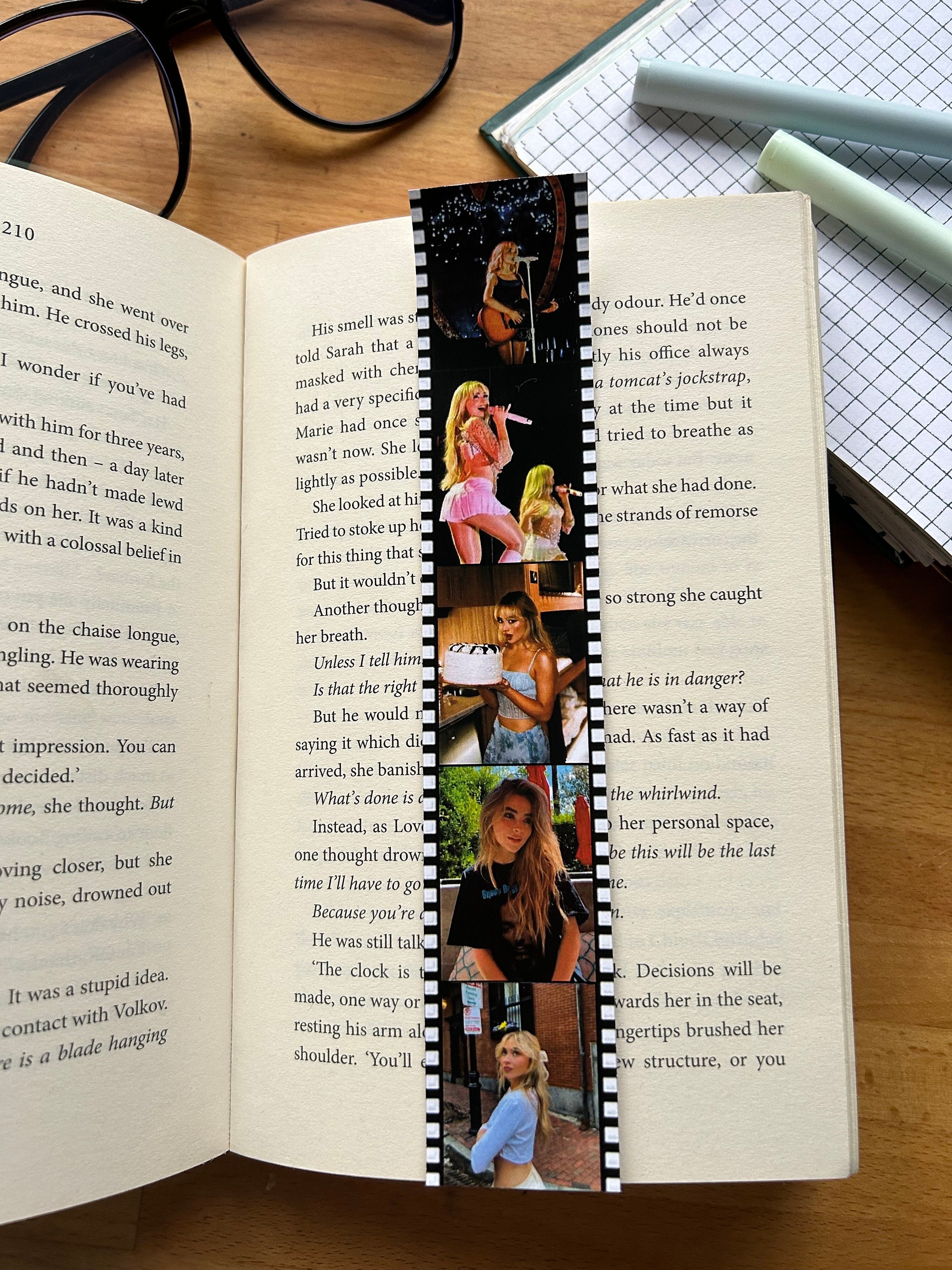 Sabrina Carpenter Bookmark Set / Photo Strips Art Prints Room Decor ...