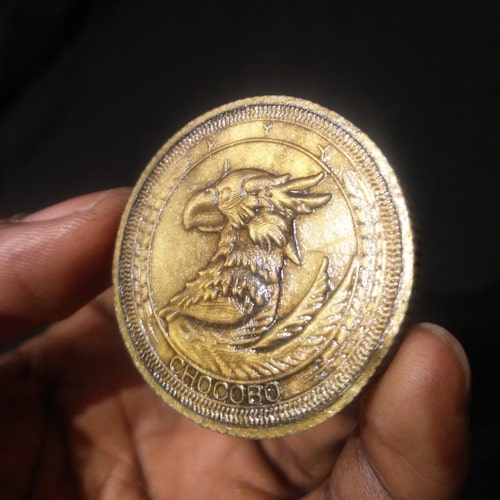 Chocobo Sam Inspired Coin Cosplay Prop Final Fantasy VII - Etsy