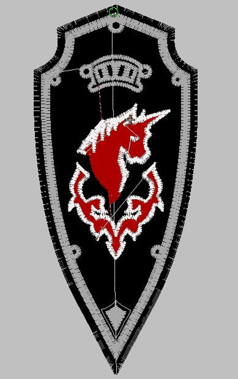 Final Fantasy XIV Haurchefant Greystone Shield Embroidery - Etsy