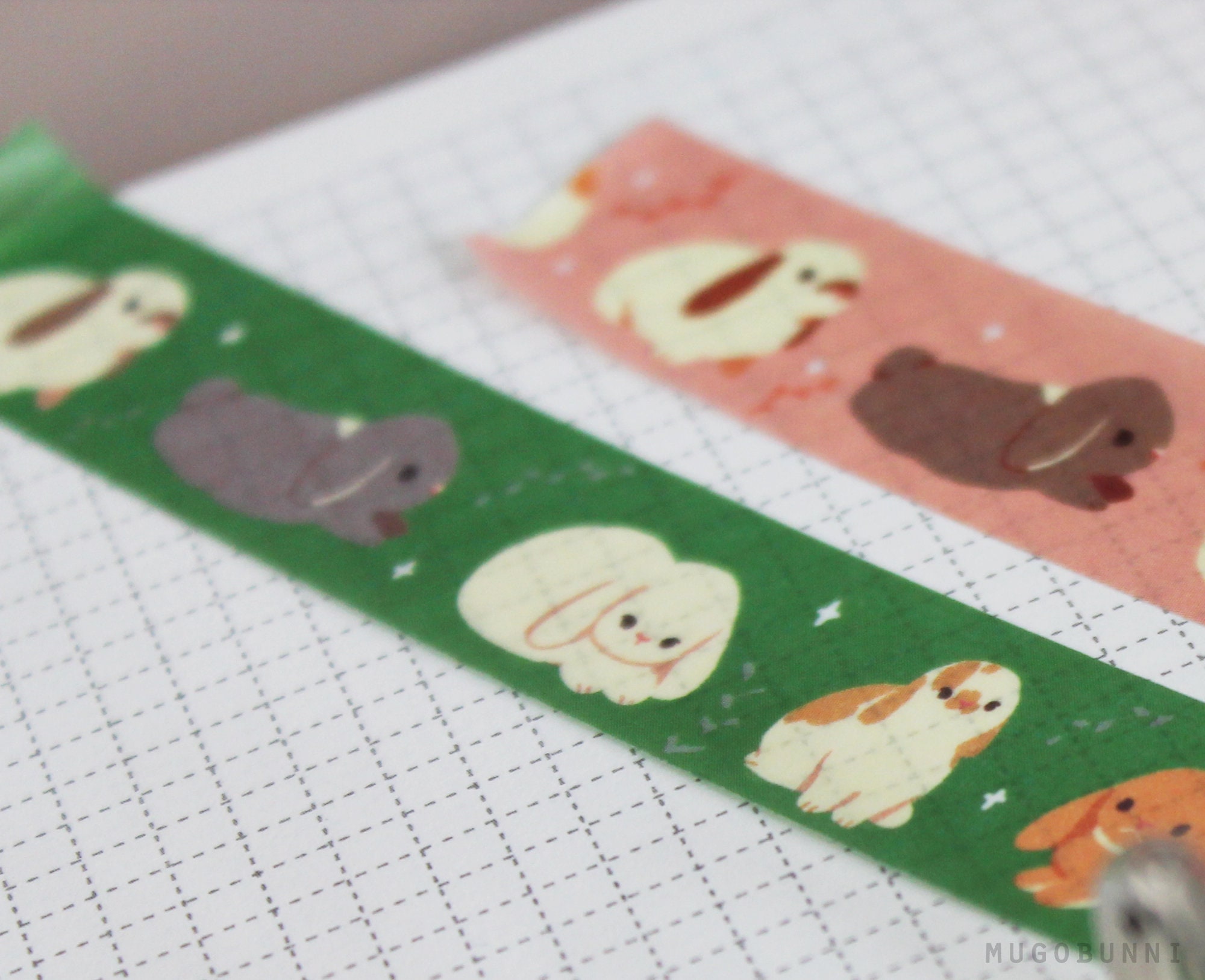 Lop Rabbit Washi Masking Tape Deco for Journals Diaries - Etsy