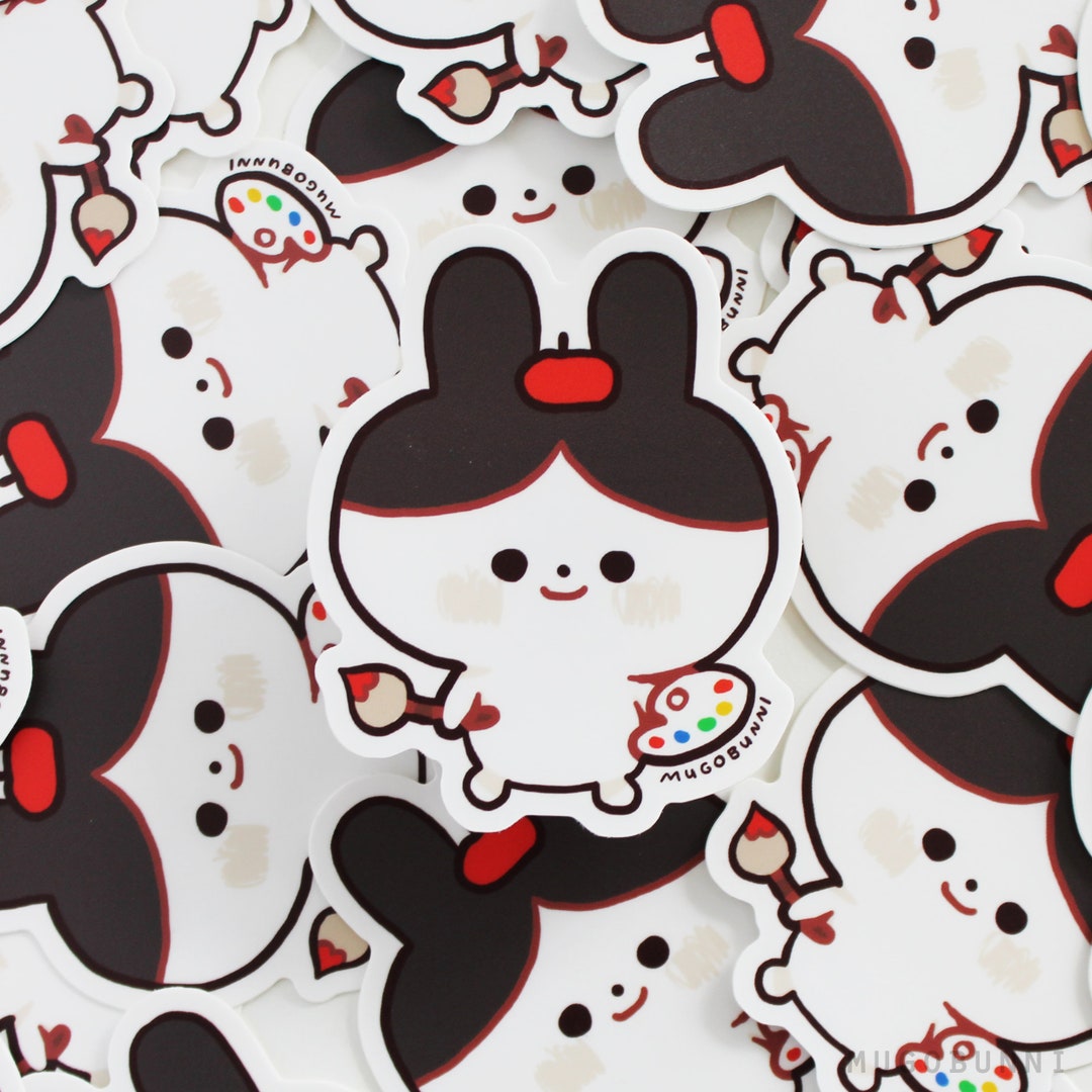 Artist Mugobunni Waterproof Weatherproof Sticker - Etsy