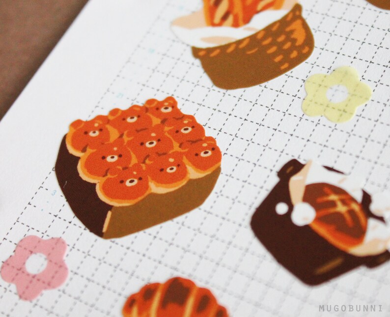 Mugobunni Bakery Sticker Sheet - Etsy