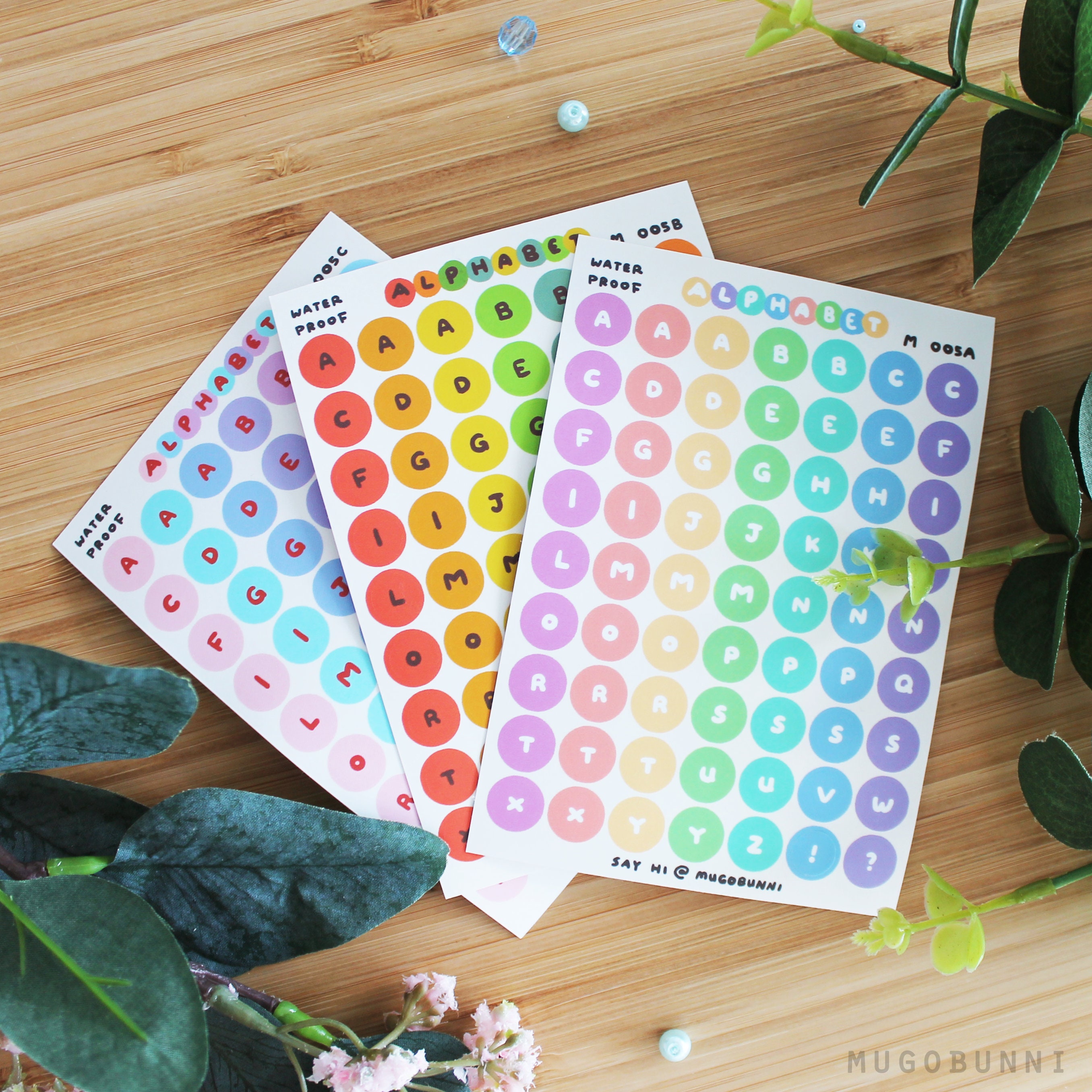 Alphabet Dot Sticker Sheet - Etsy