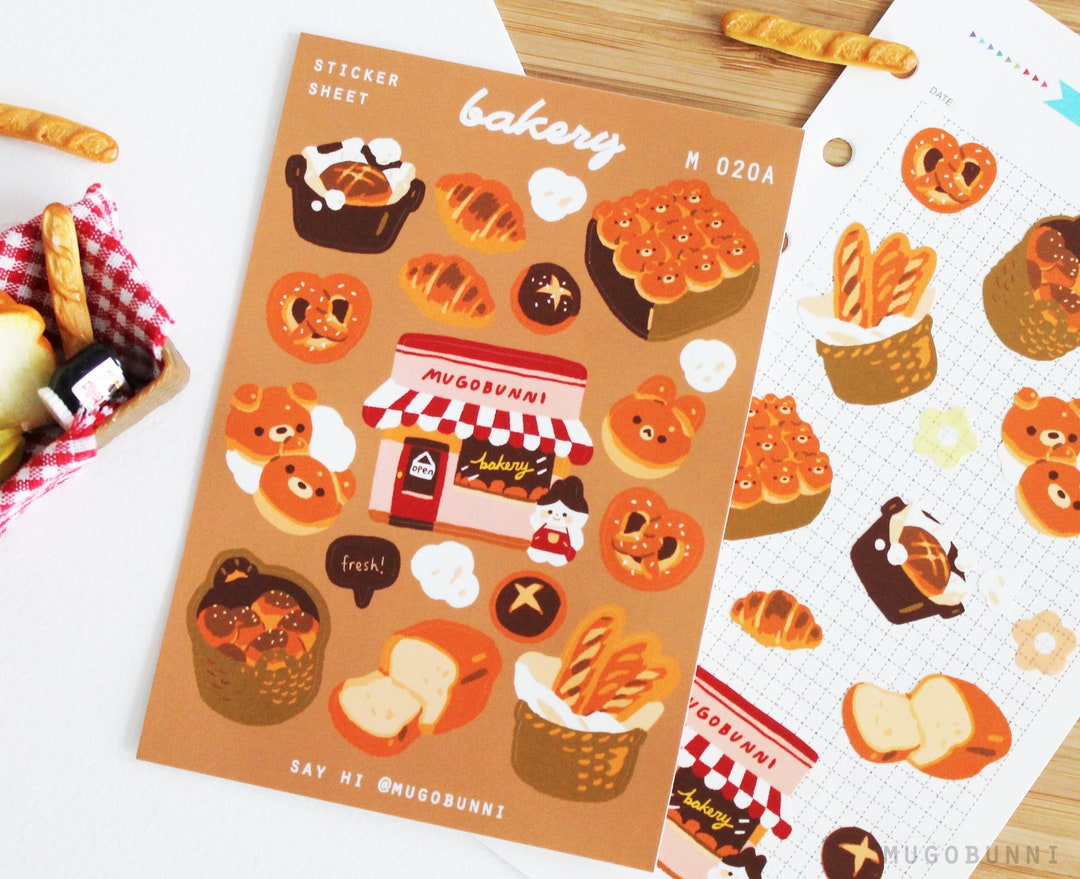 Mugobunni Bakery Sticker Sheet - Etsy