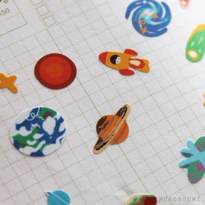 Solar System Sticker Sheet - Etsy