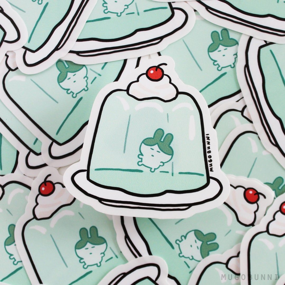Stuck in Jello Waterproof Weatherproof Clear Sticker - Etsy