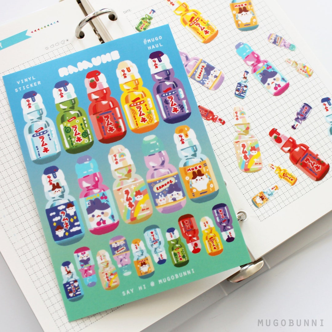 Ramune Sticker Sheet - Etsy