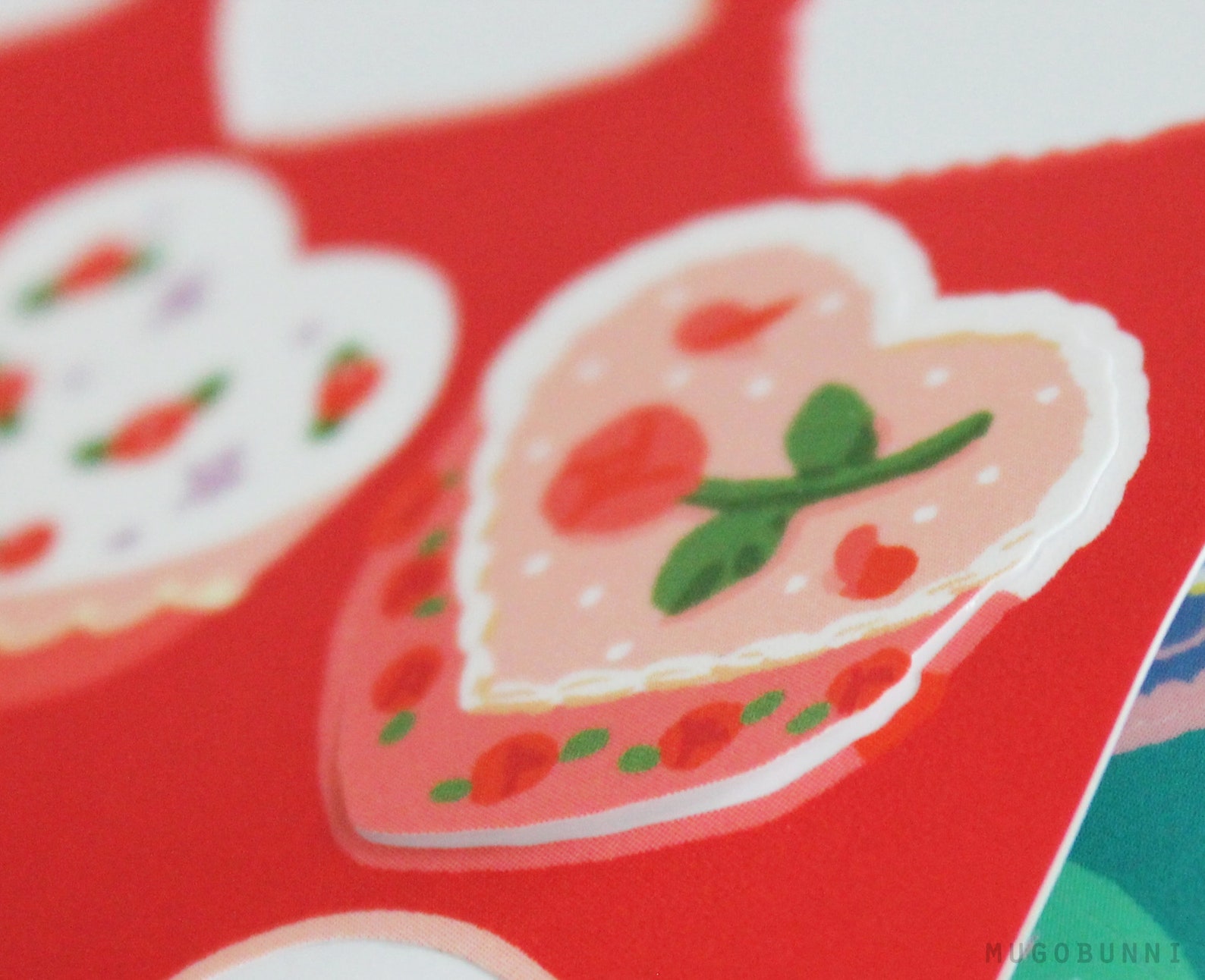 Cute Vinyl Vintage Valentines Heart Love Cake Red Sticker - Etsy